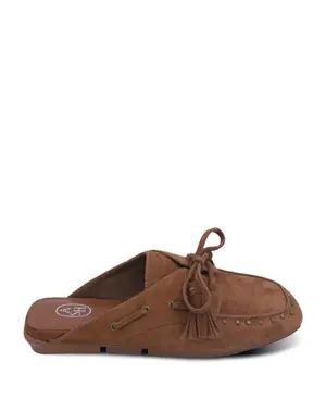 Ash Bavaria Studded Mule - Chestnut