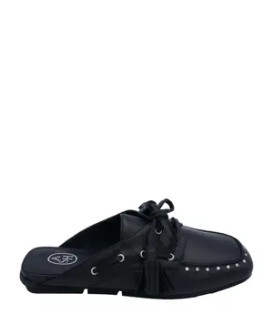 Ash Bavaria Studded Mule - Black