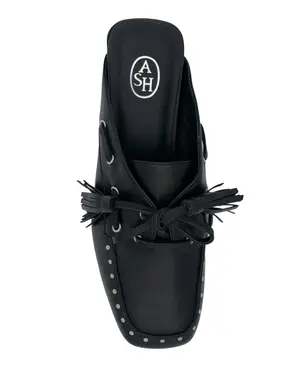 Ash Bavaria Studded Mule - Black
