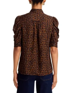 FRAME The Gillian Silk Top