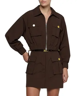 L'Agence Kade Cargo Pocket Windbreaker - Dark Java