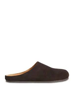 Sandro Split Suede Mules - Chocolate