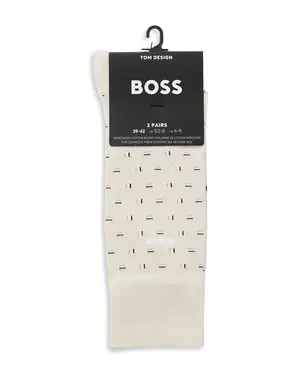 BOSS Mini Icon Cotton Blend Logo Socks
