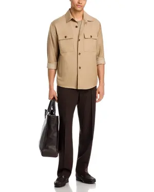 BOSS Carper Wool Button Overshirt