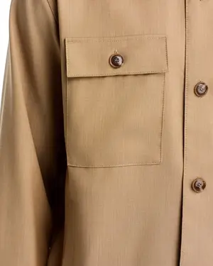 BOSS Carper Wool Button Overshirt