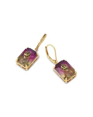 Kurt Geiger Signature Eagle Ombre Stone Drop Earrings