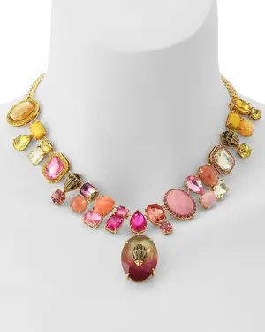 Kurt Geiger Signature Eagle Gemstone Statement Collar Necklace