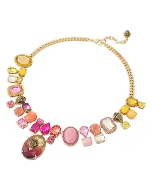 Kurt Geiger Signature Eagle Gemstone Statement Collar Necklace