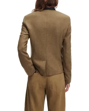 Rag & Bone Mercer Regalia Wool Long Sleeve Blazer - Army