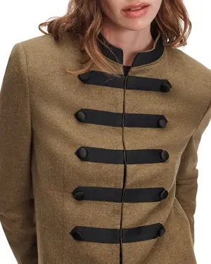Rag & Bone Mercer Regalia Wool Long Sleeve Blazer - Army