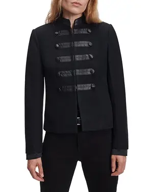 Rag & Bone Mercer Regalia Wool Long Sleeve Blazer - Black