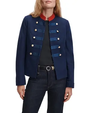 Rag & Bone Mercer Regalia Wool Long Sleeve Blazer - Navy