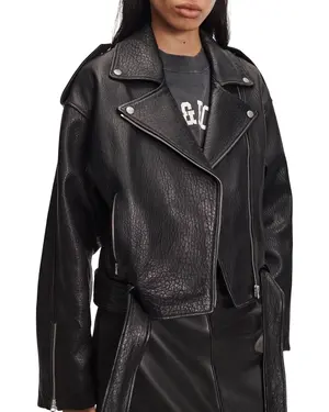 Rag & Bone Penelope Leather Moto Jacket