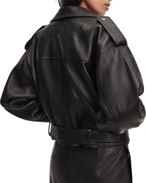 Rag & Bone Penelope Leather Moto Jacket