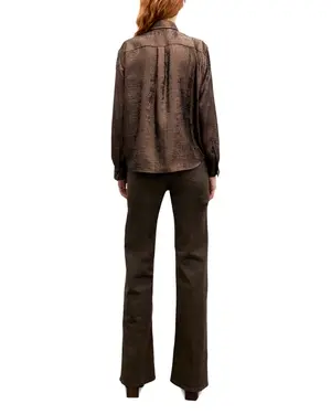Gerard Darel Loyce Metallic Textured Blouse
