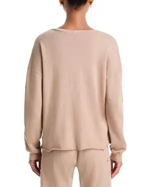 Aqua Tessa Rodeo Elements Cotton Sweatshirt Exclusive - Sand Dune