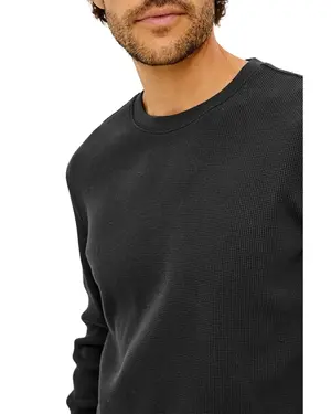 Rails Smith Relaxed Thermal Knit Cotton Blend Shirt