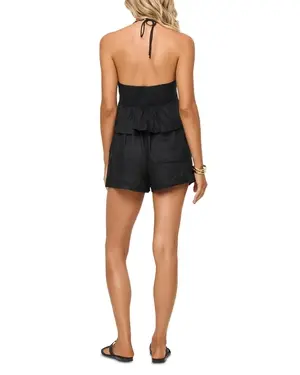 L*Space Lia Linen Shorts - Black