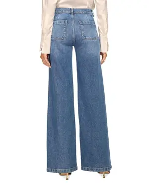 Ramy Brook Cleo Mid Rise Wide Leg Jeans