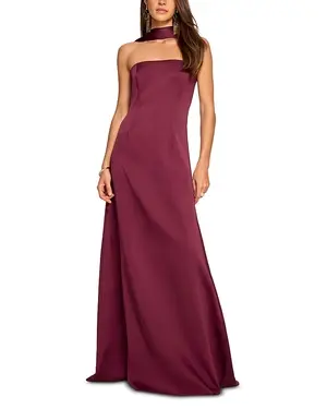 Ramy Brook Ramy Brook Karma Sleeveless Gown Cranberry