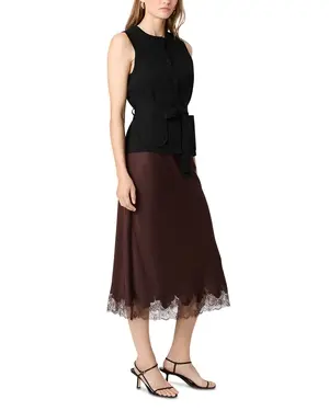 French Connection Maxime Knit Sleeveless Top - Black