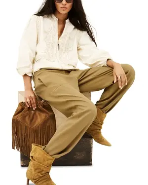 Ba&sh Pava Straight Leg Pants - Blond