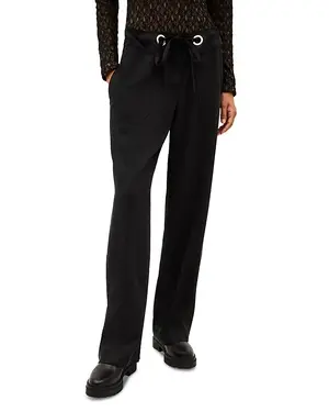 Ba&sh Pava Straight Leg Pants - Carbon