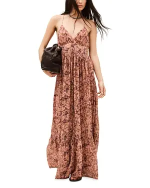 Ba&sh Agnes Printed Maxi Dress - Pink