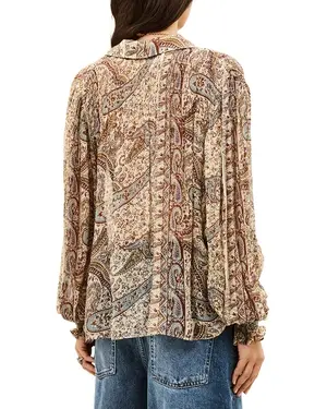 Ba&sh Cleo Printed Shirt - Blue
