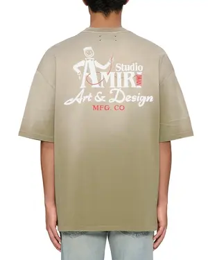 Amiri Art & Design Studio Logo Cotton T-shirt
