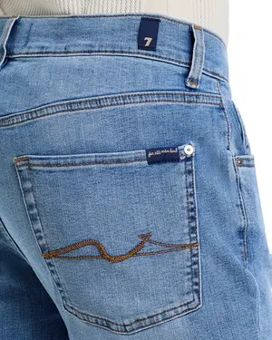 7 For All Mankind Bootcut Fit Cotton Blend Jeans