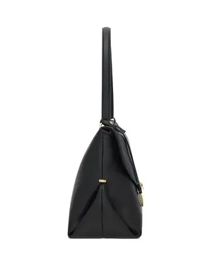 FERRAGAMO Gancini Large Leather Handbag