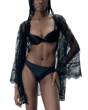 Bluebella Madeline Lace Kimono - Black