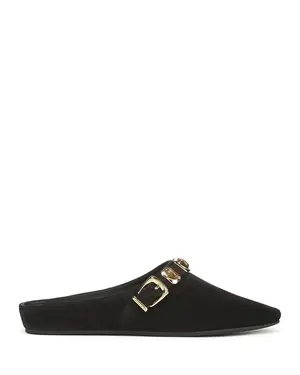 Veronica Beard Narcisa Embellished Mules - Black