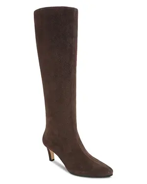 Veronica Beard Aisla Boots - Espresso Suede