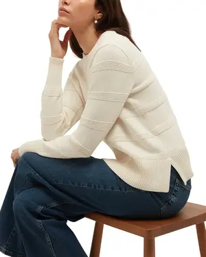 HOBBS LONDON Textured Stripe Sweater