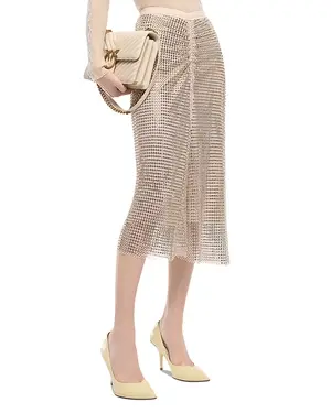 Pinko Berlina Square Crystal Skirt