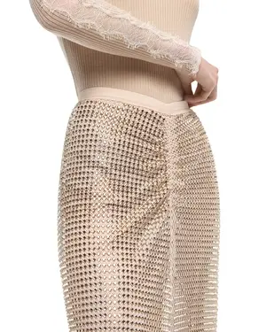 Pinko Berlina Square Crystal Skirt