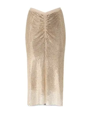 Pinko Berlina Square Crystal Skirt
