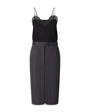 Pinko Arneis Mixed Media Dress