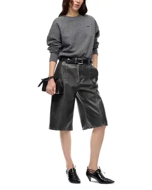Pinko Monaci Maglia Felpa Melange Fu Sweatshirt