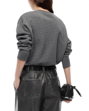 Pinko Monaci Maglia Felpa Melange Fu Sweatshirt