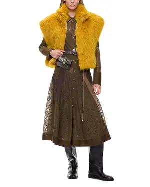 Pinko Eloro Aspen Faux Fur Vest