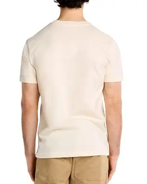 Moncler Cotton Short Sleeve Logo Tee - Ivory