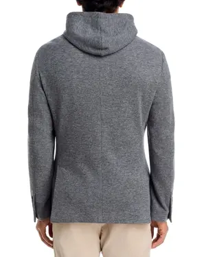 Eleventy Hooded Single Breasted Jacket