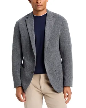 Eleventy Hooded Single Breasted Jacket