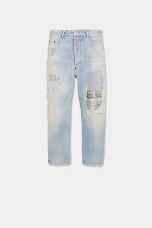 Dsquared2 Patched Superlite Kawaii Jeans - Blue
