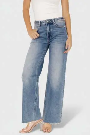 TEA N ROSE Noah High Rise Straight Leg Jeans