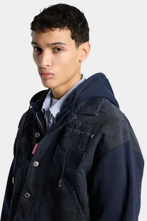 Dsquared2 Hybrid Hooded Carpenter Jacket