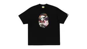 A BATHING APE Hybrid Camo Ape Head Relaxed Fit T-shirt - Black